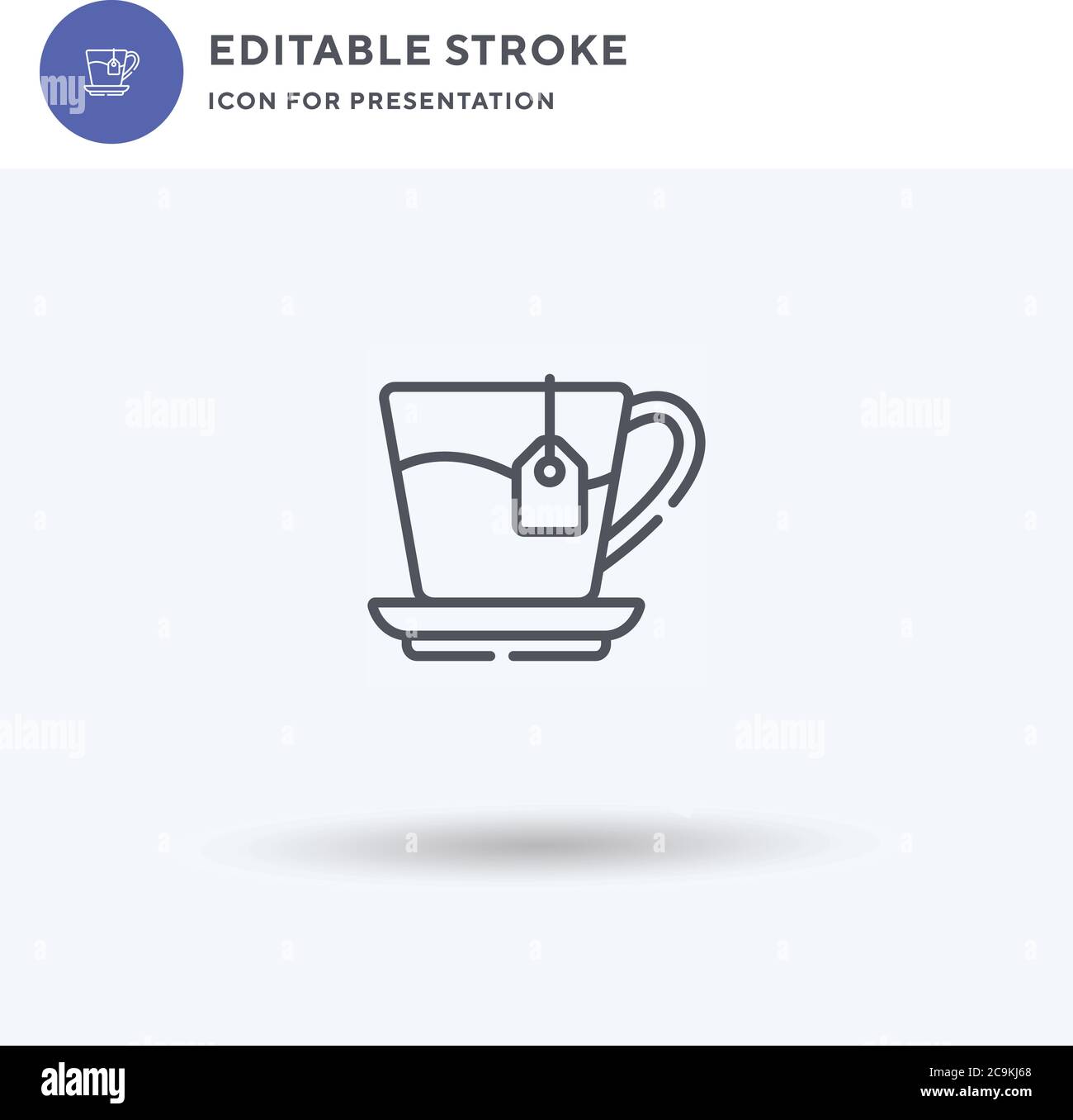 Tea icon vector, filled flat sign, solid pictogram isolated on white ...