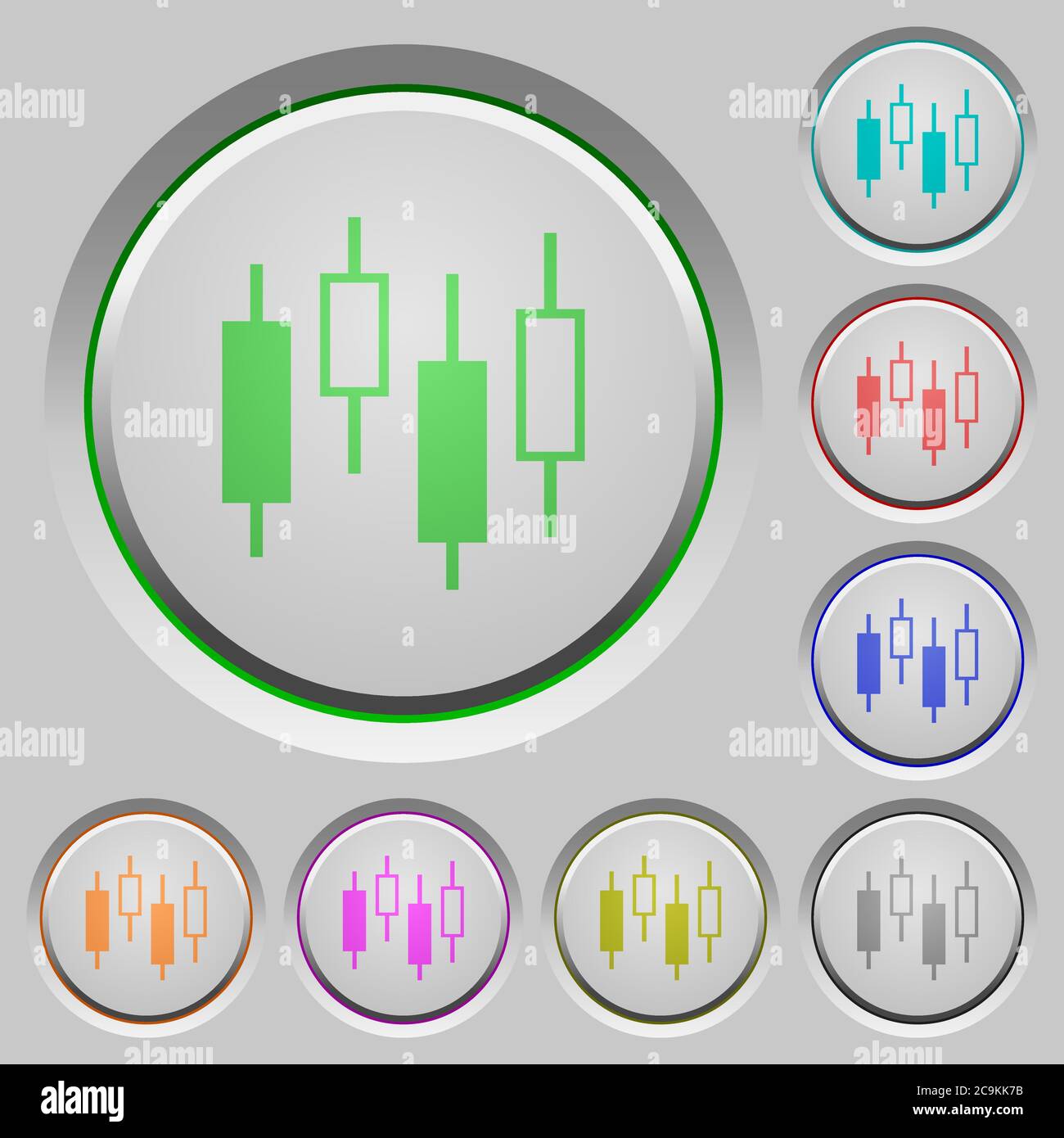 Yellow candlestick chart hi-res stock photography and images - Alamy