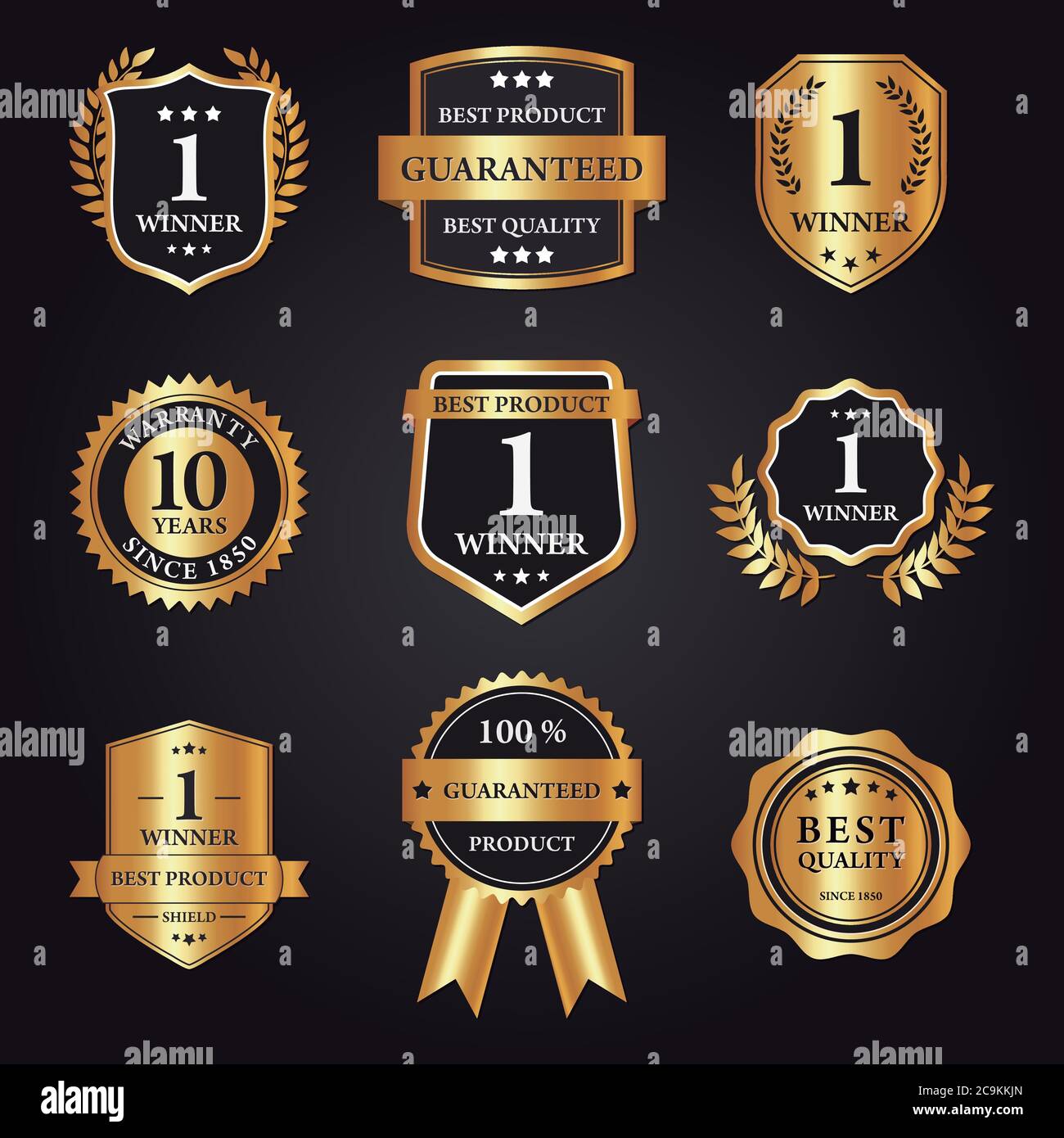 Great Luxury Set, Royal and Elegant Logo Vector Design Stock Vector ...