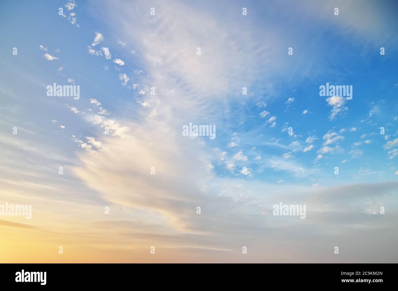 Sky background on sunset. Nature abstract composition Stock Photo - Alamy