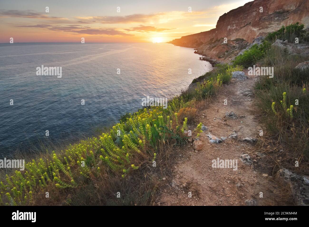 Crimea seascape sunset mountains beach hi-res stock photography and ...