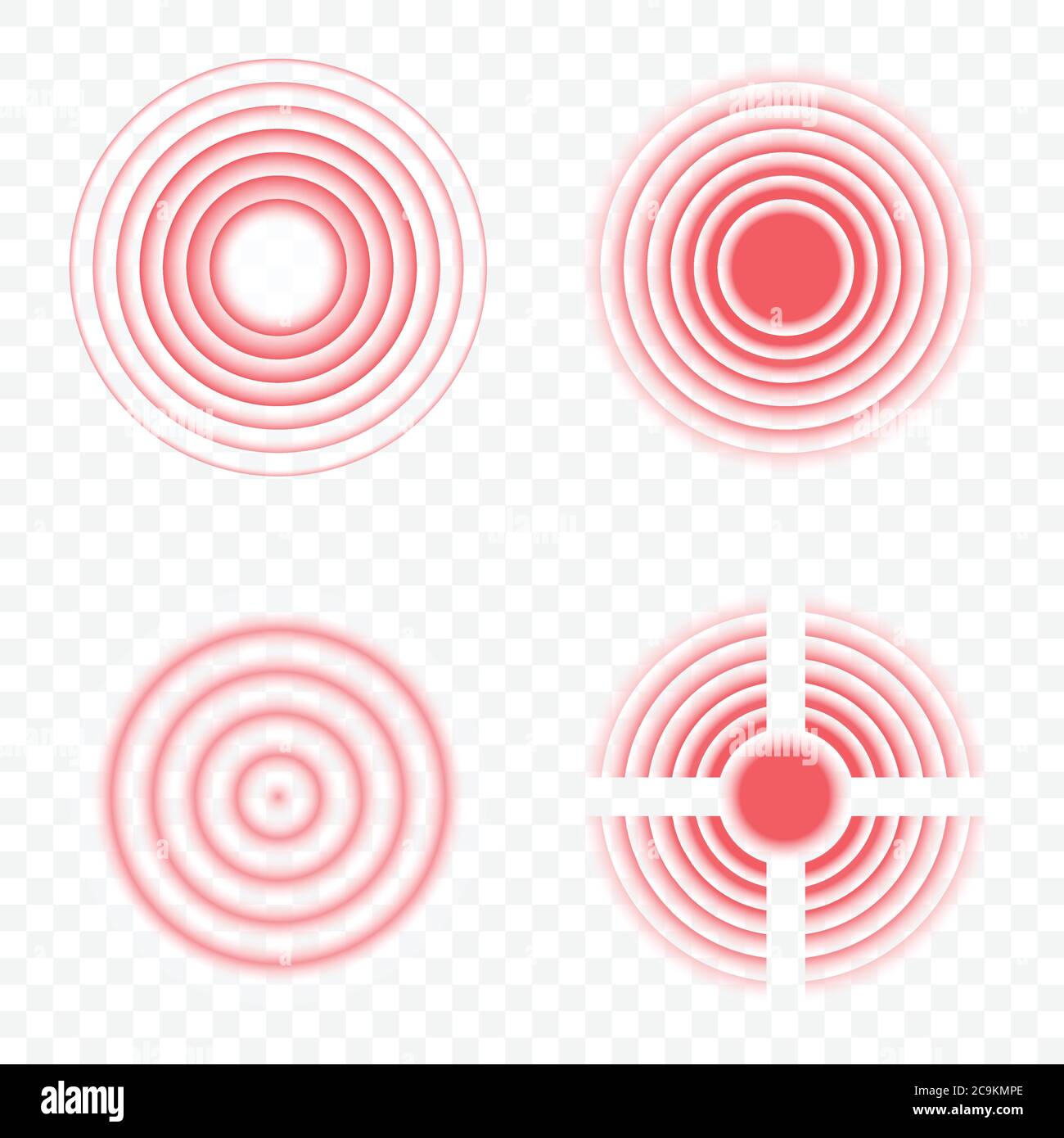 Pain circles red target Stock Vector Images - Alamy