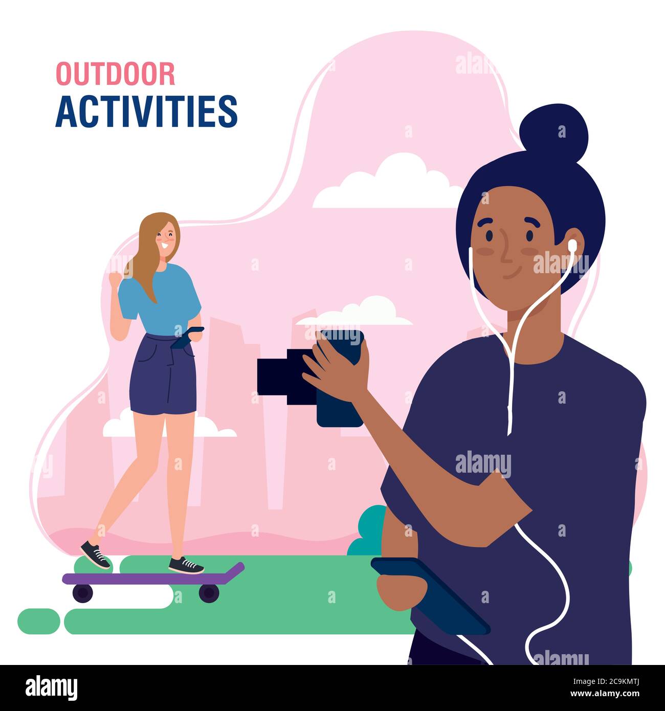Female photographer sport Stock Vector Images - Alamy