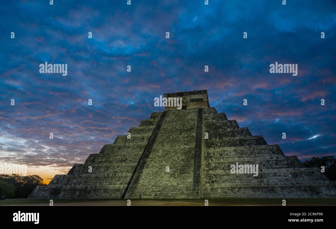 El Castillo or the Temple of Kukulkan is the largest pyramid in the ...