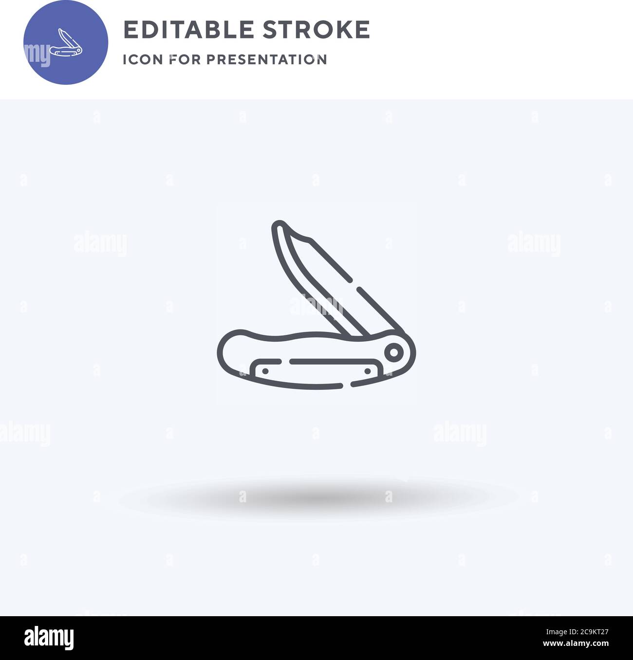 Swiss Knife icon vector, filled flat sign, solid pictogram isolated on ...