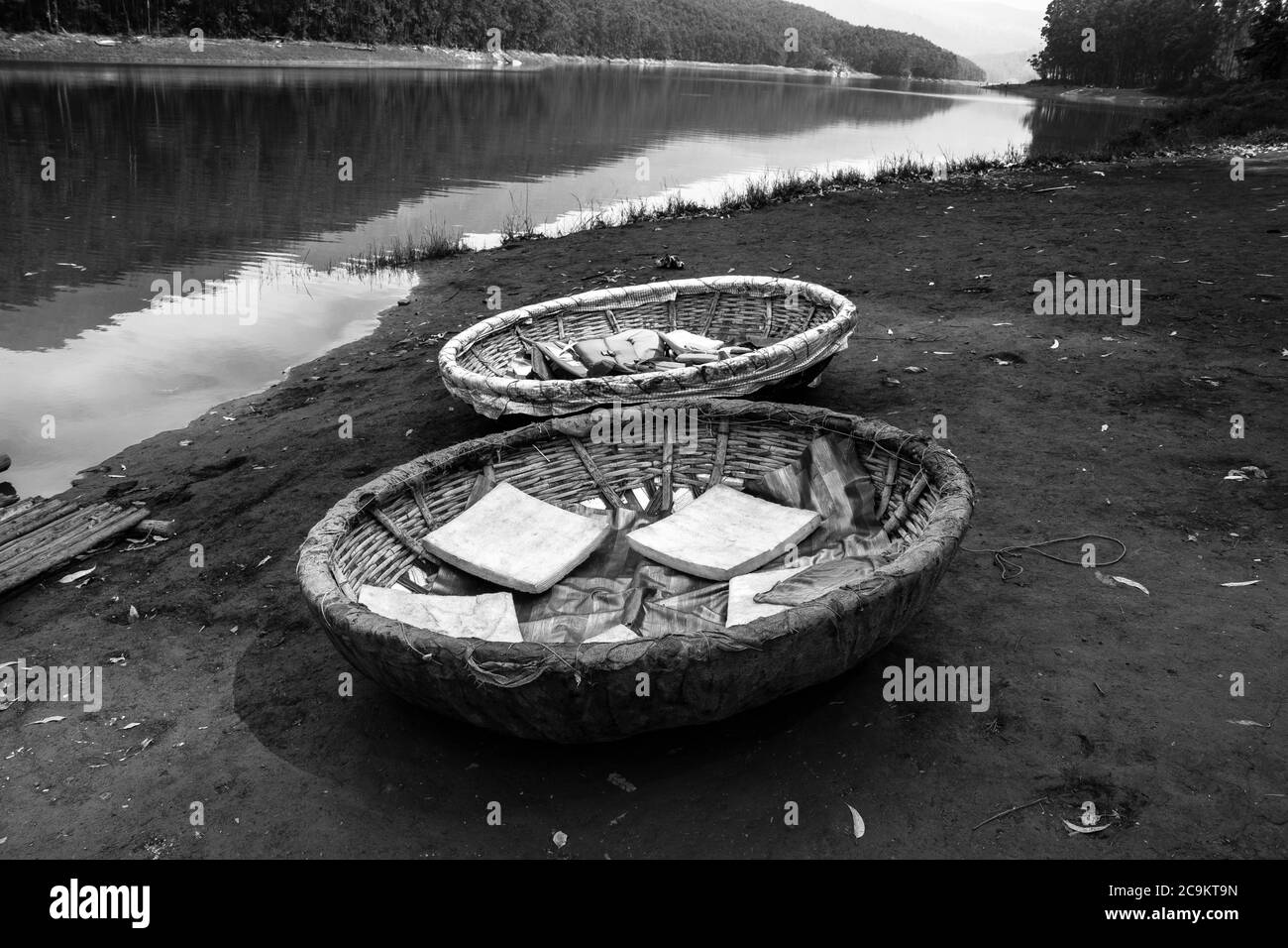 Echo point munnar kerala india Black and White Stock Photos & Images ...