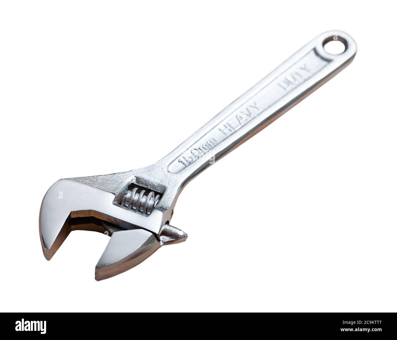 Adjustable spanner, repair maintenance concept. Isolated over white ...