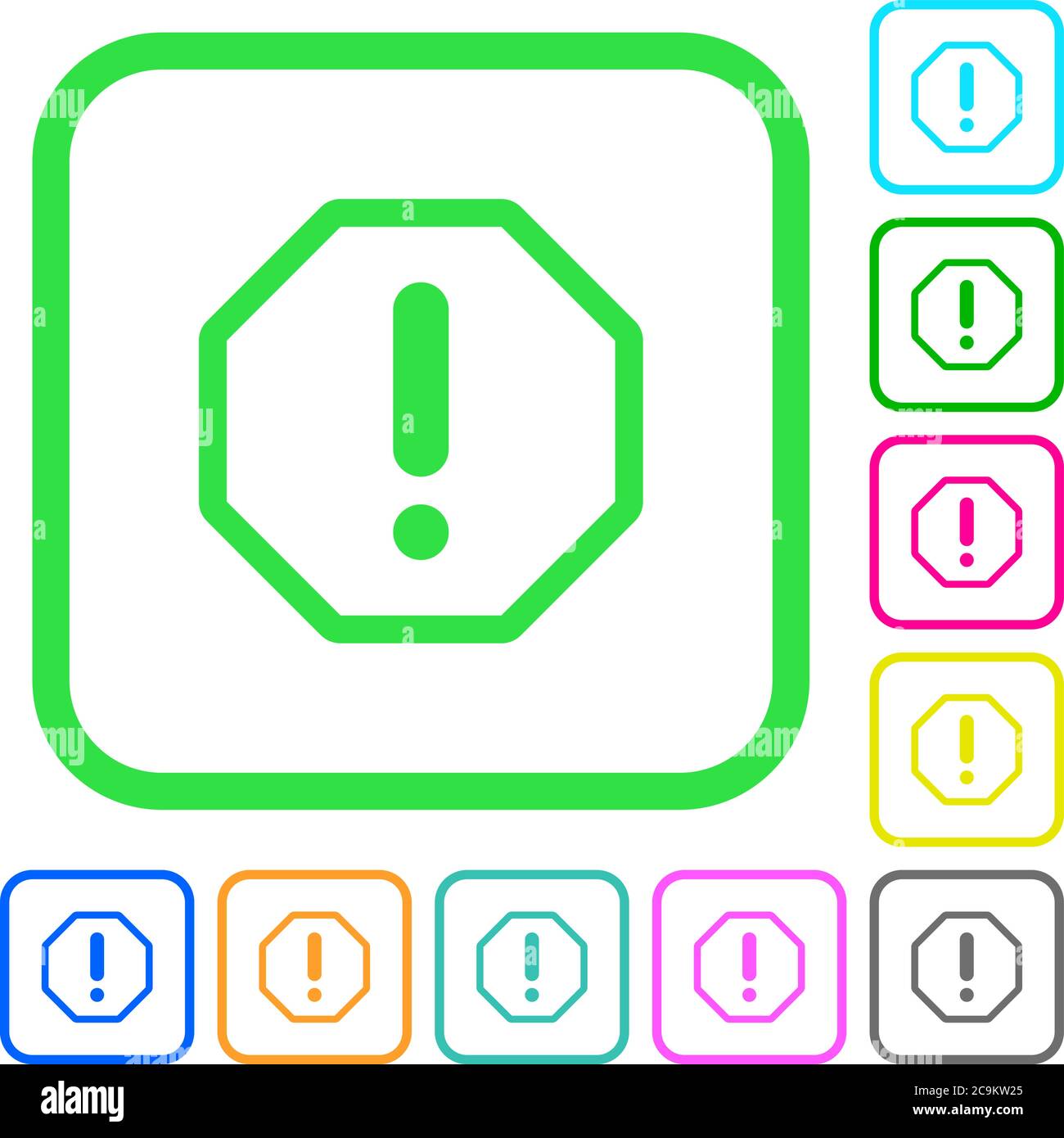 Neon octagon Cut Out Stock Images & Pictures - Alamy