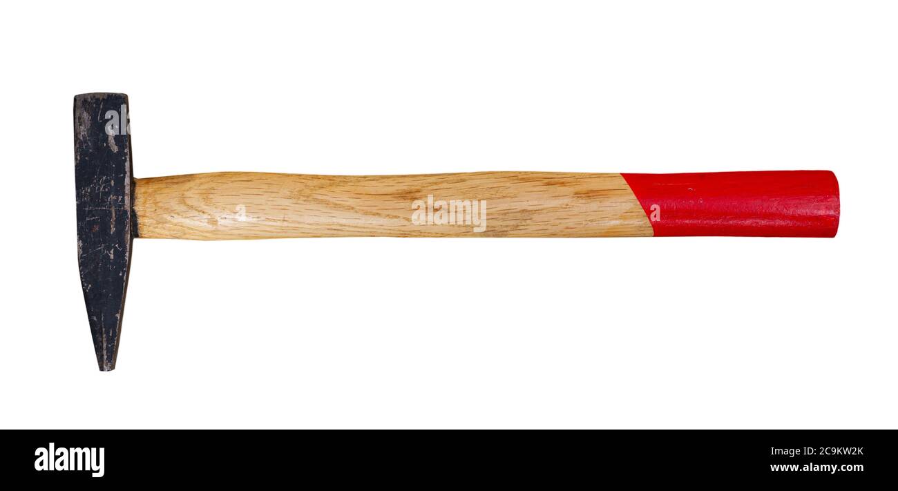 Hand hammer for building works. Isolated over white background Stock ...
