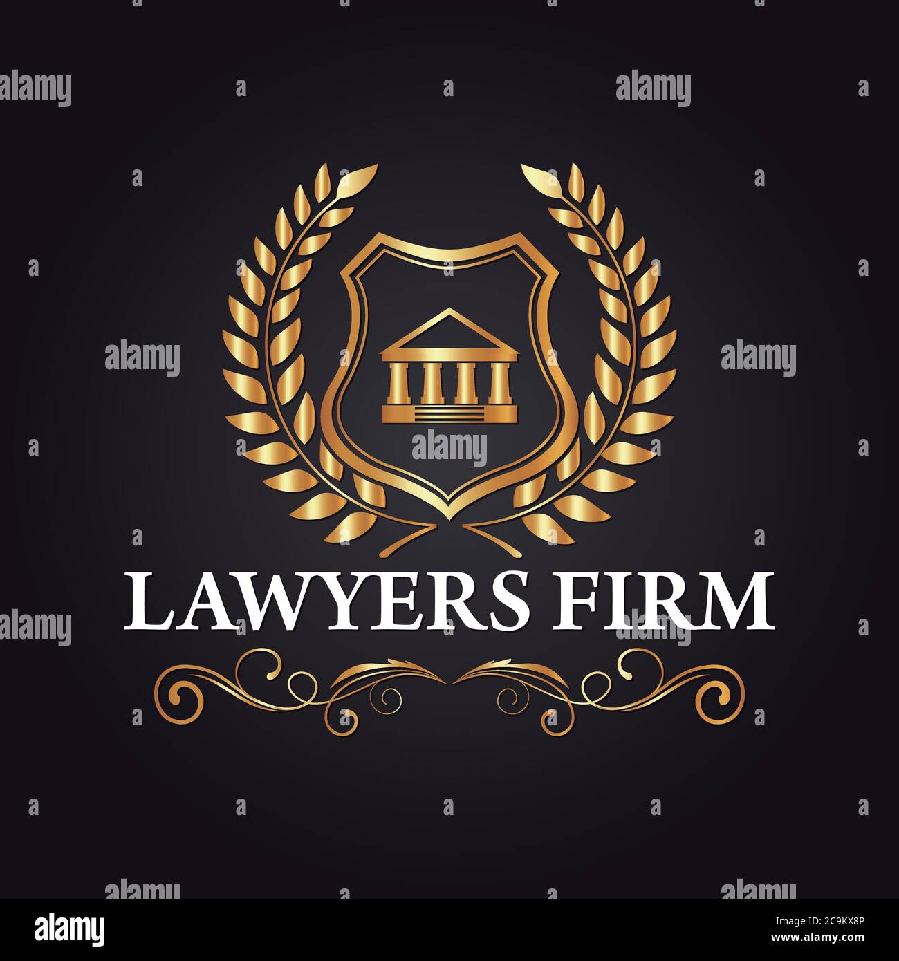 Justice scales icon circle hi-res stock photography and images - Alamy
