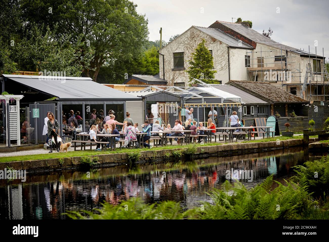 Huddersfield Narrow canal of the towpath Grandpa Greene's Ice Cream ...