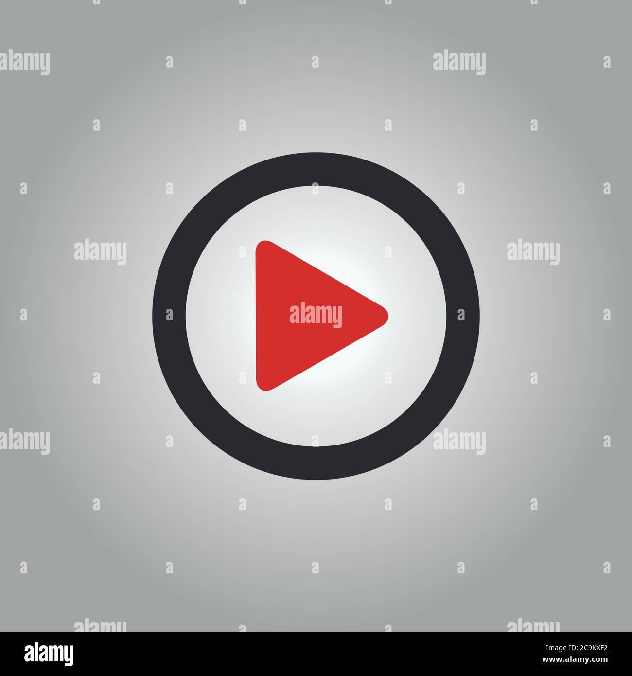 Play button icon vector design Stock Vector Images - Alamy