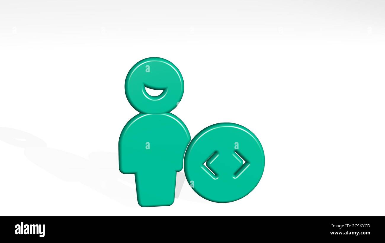 single man actions coding from a perspective with the shadow. A thick ...