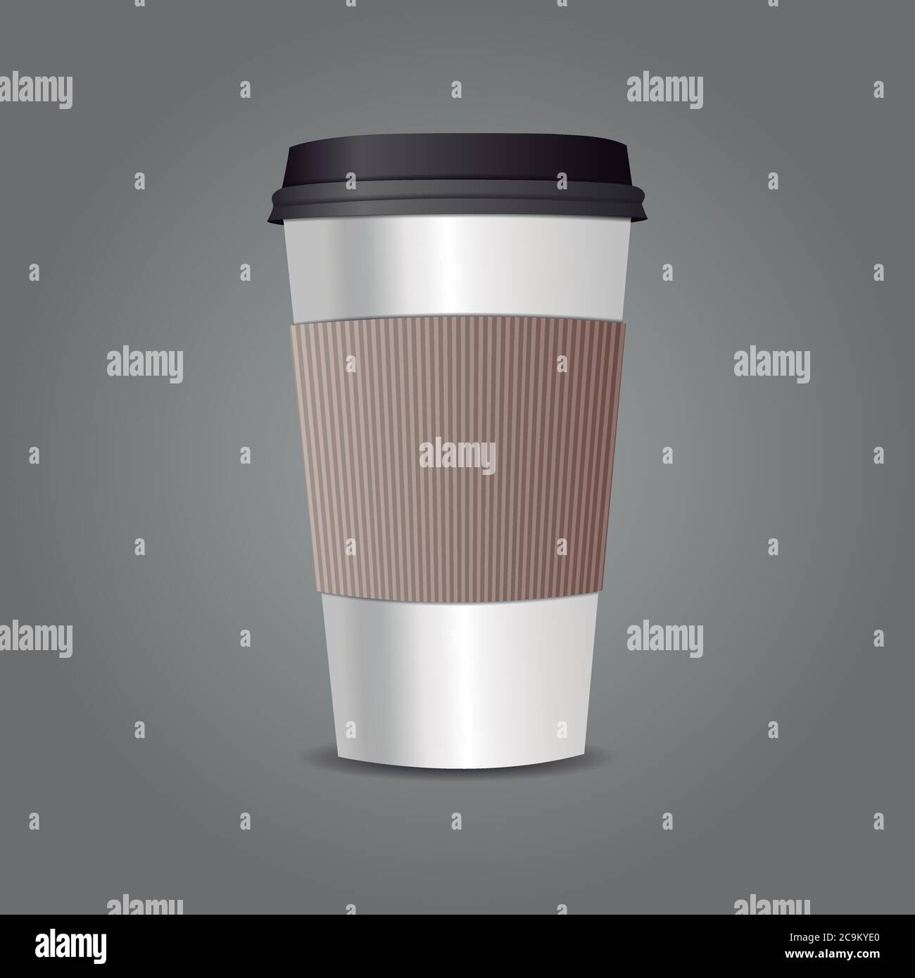 Paper Cup for Coffee and Tea Mockup Eps 10 Vector Design Stock Vector ...