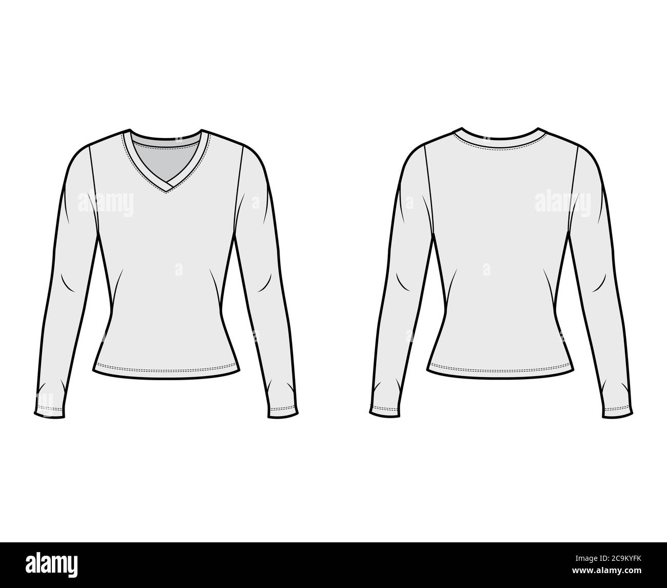 Close fitting top Stock Vector Images - Alamy