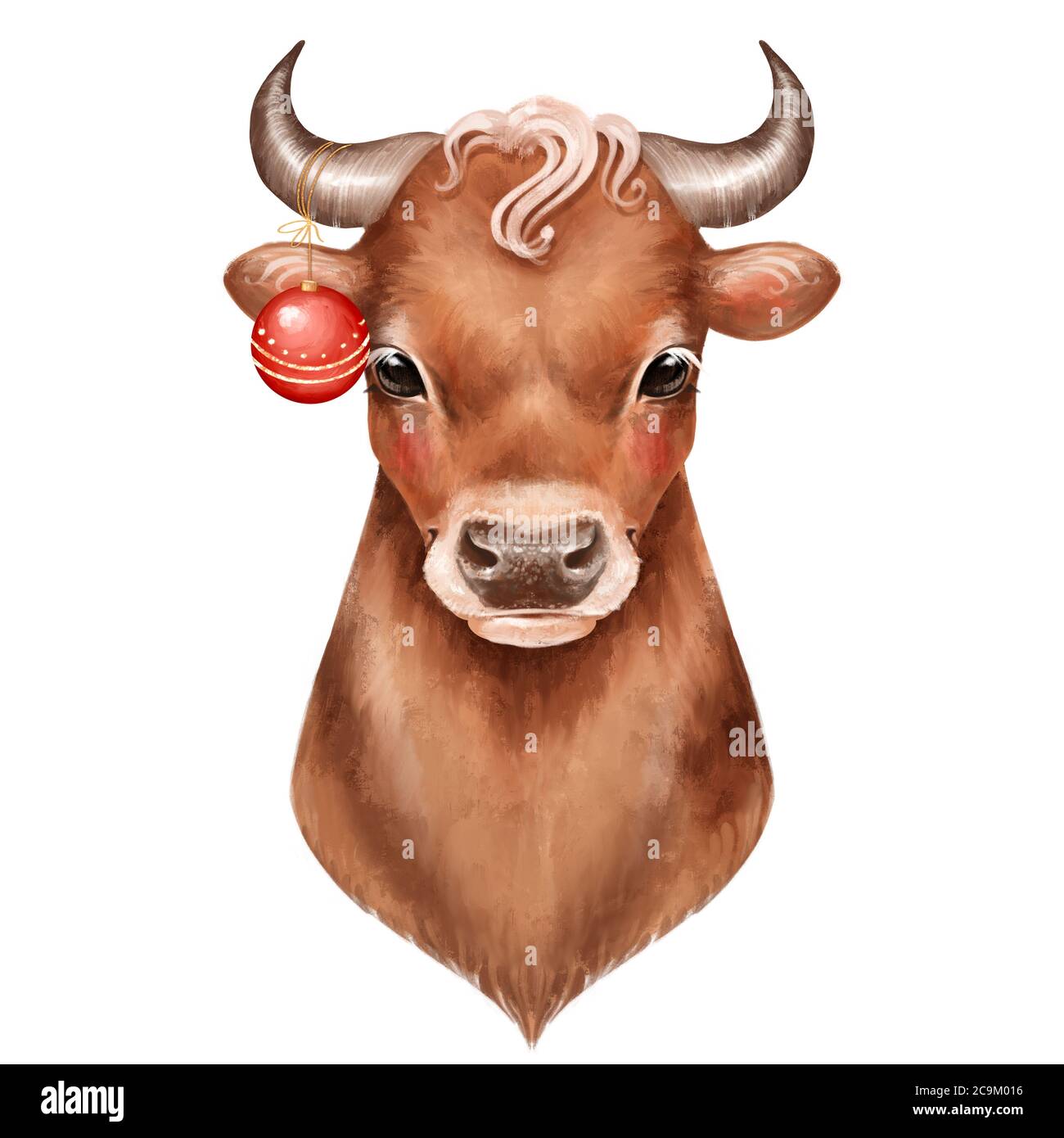 Character white bull hi-res stock photography and images - Alamy