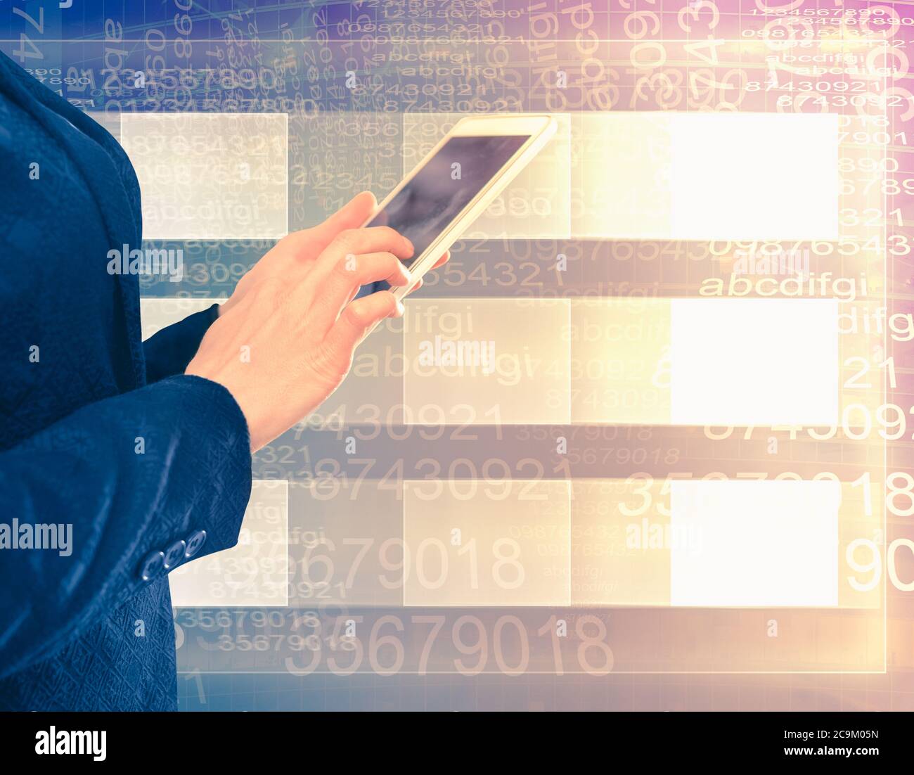 Female hand clicking on phone hi-res stock photography and images - Alamy