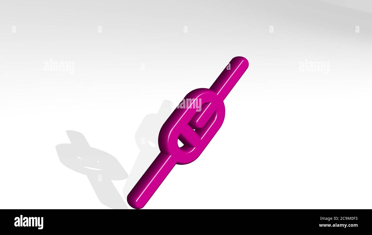 ELECTRONICS CRYSTAL DIODE made by 3D illustration of a shiny metallic ...