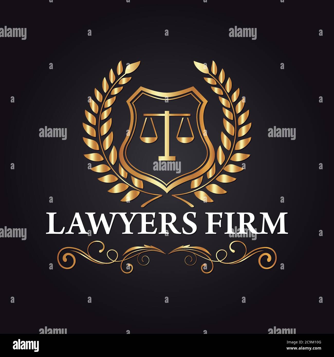 Luxury Lawyer Firm and Lawyer Company Logo Vector Design Stock Vector ...