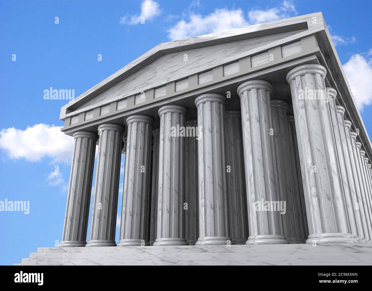 Ancient Greek Temple - 3D Stock Photo - Alamy