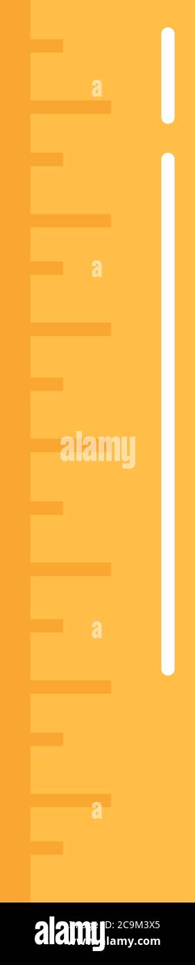 school education supply ruler measuring element flat style icon vector ...