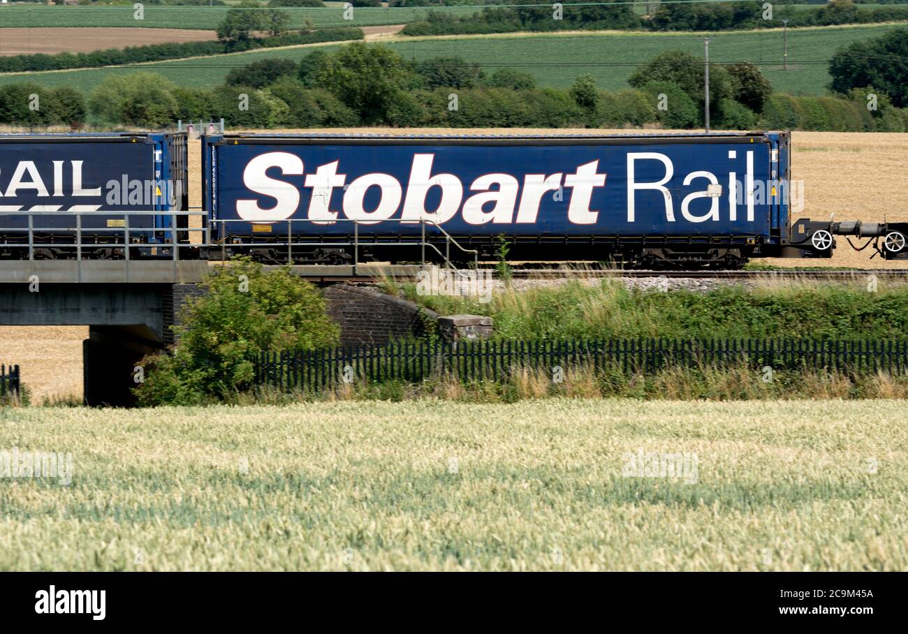 Stobart Rail Logo Dapol 45 FT Curtain Side Container Stobart Rail