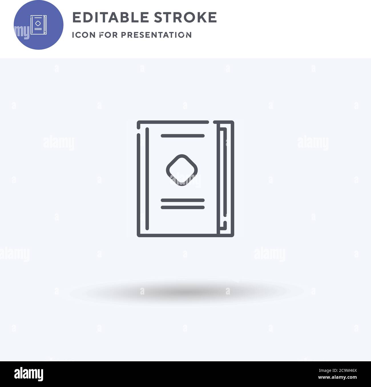 Thesis icon vector, filled flat sign, solid pictogram isolated on white ...