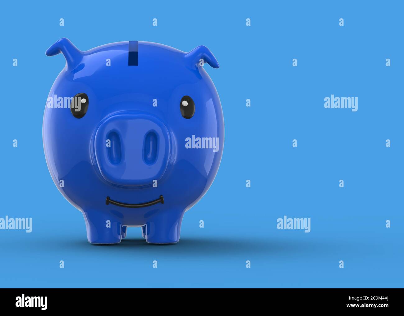 Pig Coin Bank - 3D Stock Photo - Alamy
