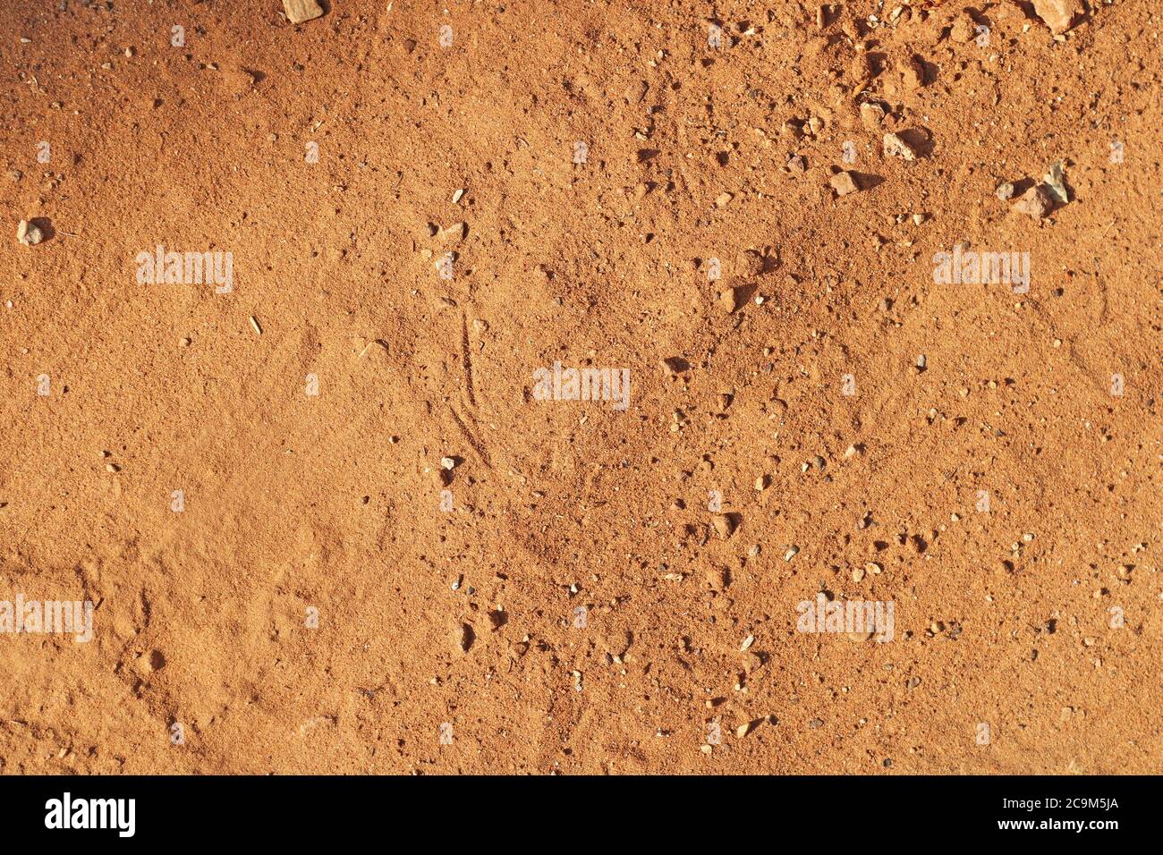 Top view of red soil in Israel Stock Photo - Alamy