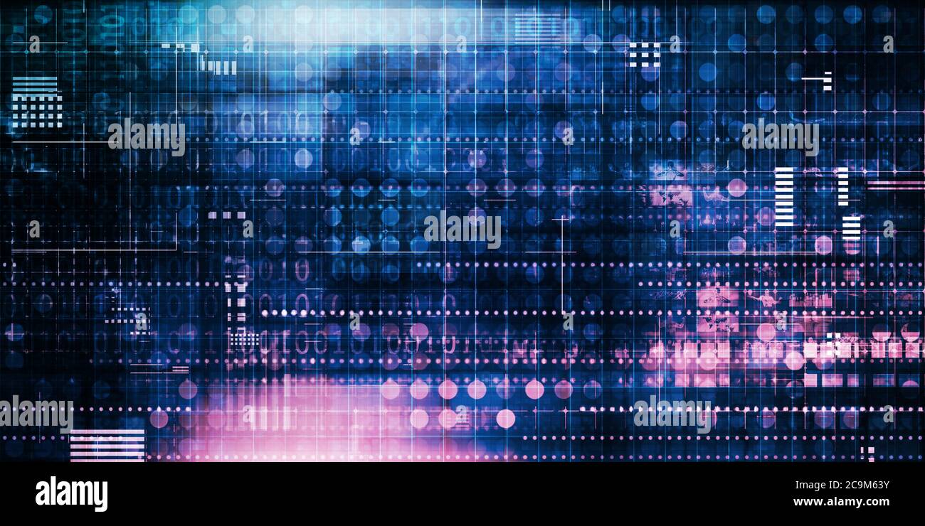 Network Security and Data Information Protection Art Stock Photo - Alamy