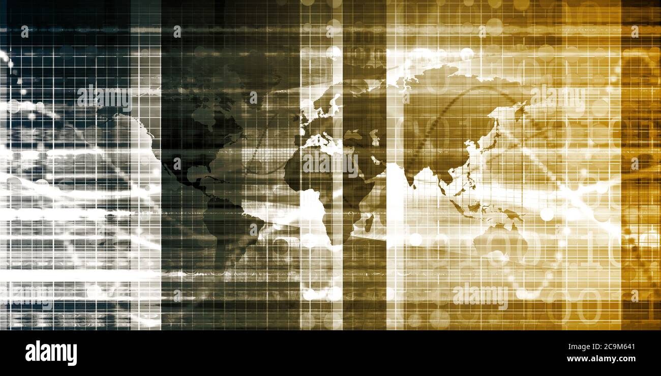 World Digital Communication with Advanced Internet Connectivity Stock ...