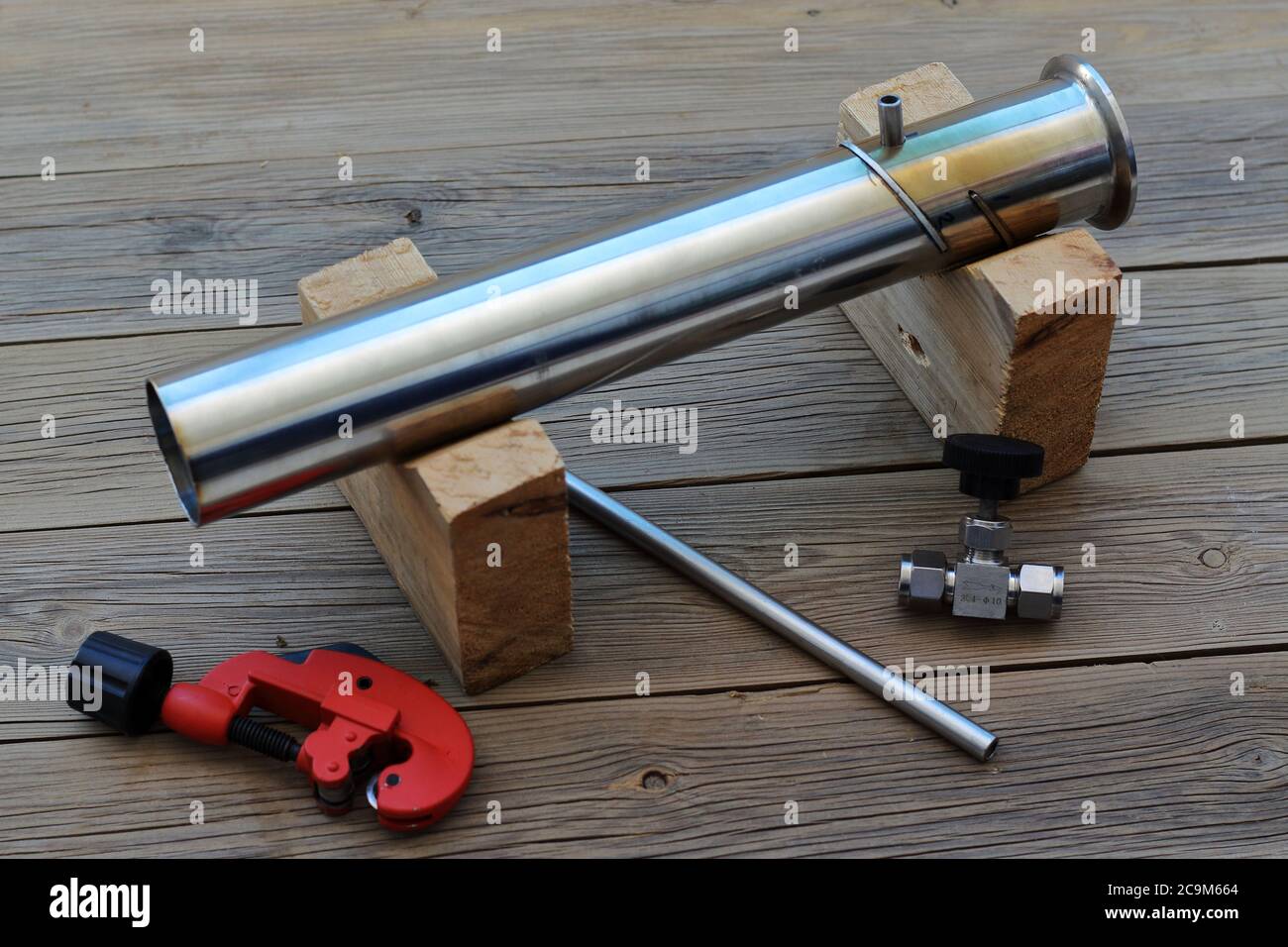 Making Bokakob Reflux Still Head at Home Before Brazing. Needle Valve ...