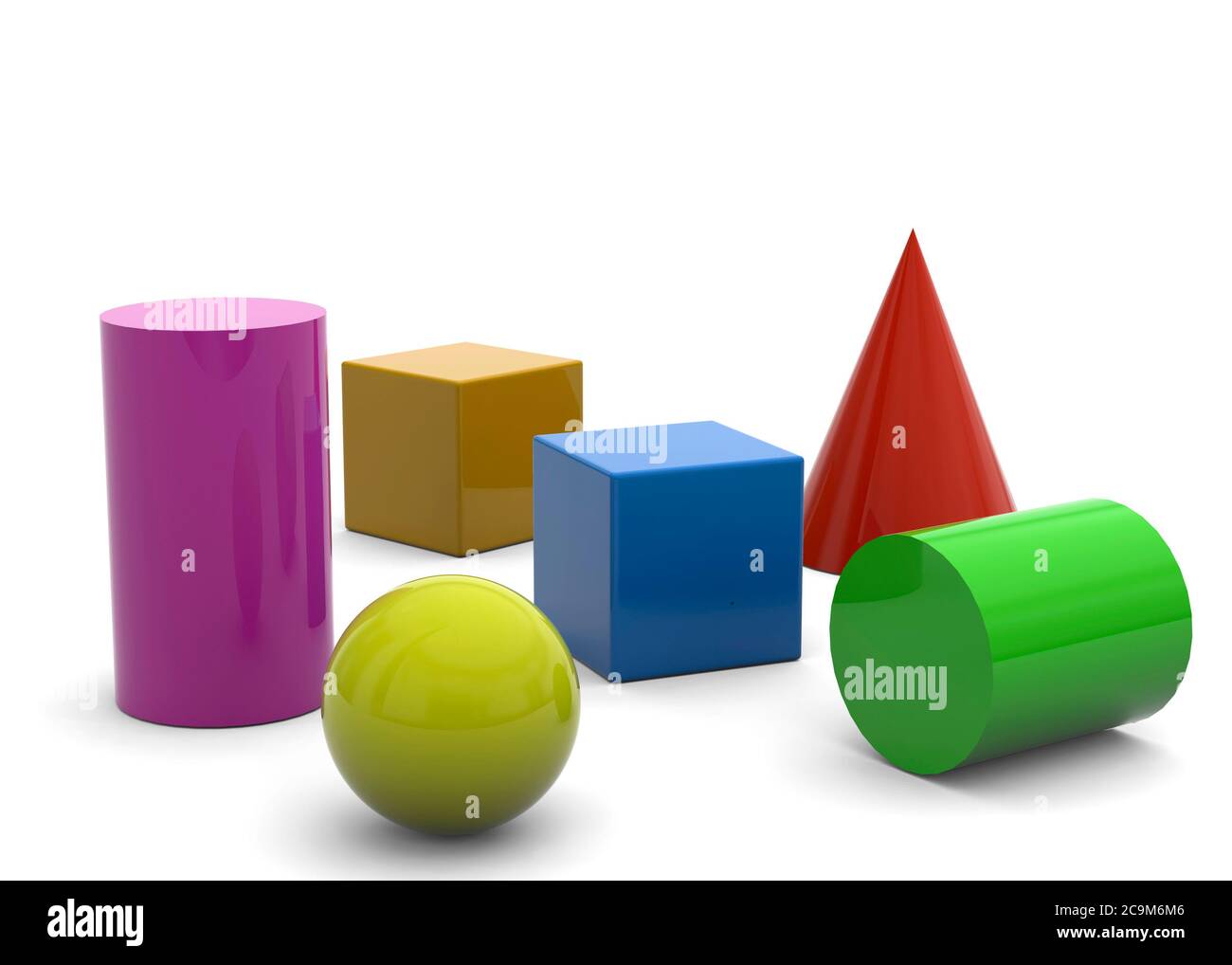 3d Geometric Shapes Cut Out