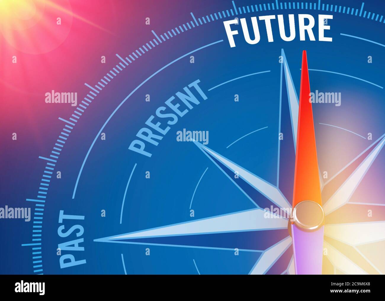 The Future Direction - 3D Stock Photo - Alamy