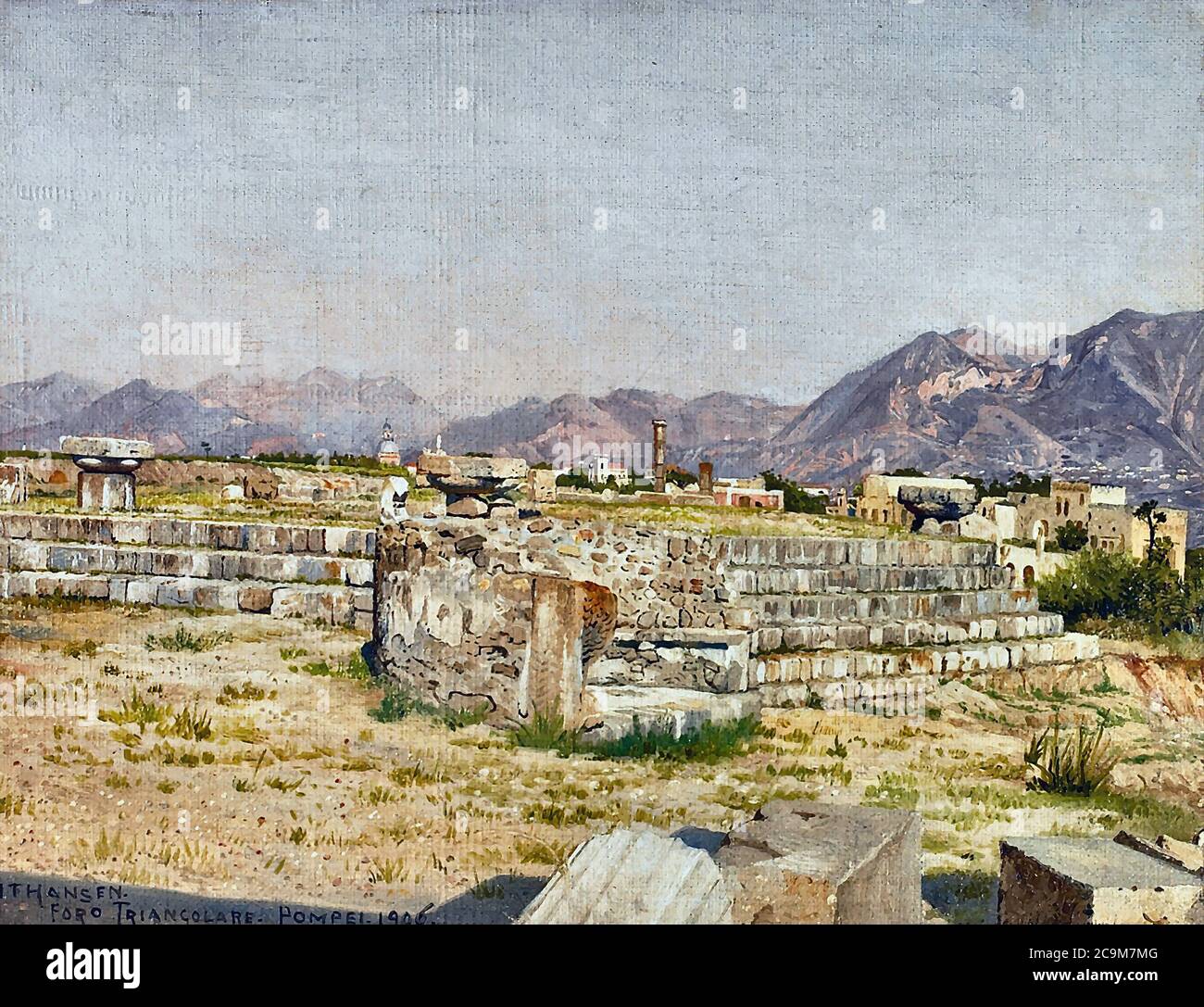 Hansen Joseph Theodor - Foro Triangolare Pompei - Danish School - 19th ...