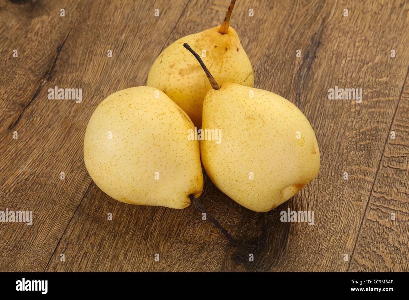 Juicy ripe yellow Chinese pear Stock Photo - Alamy