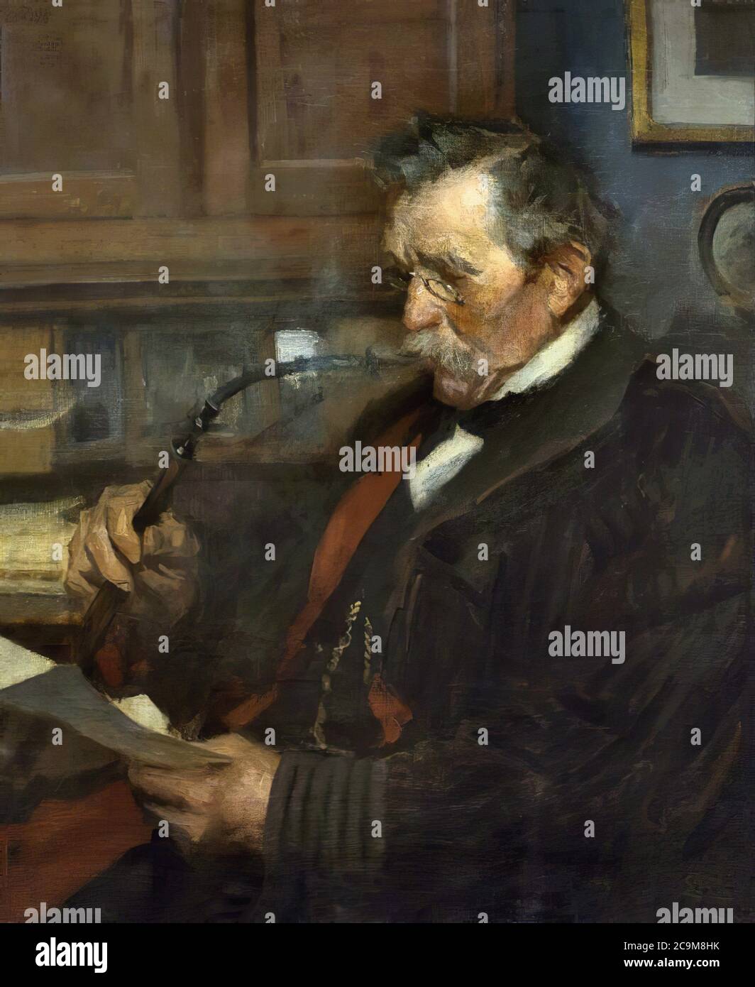 Henningsen Erik - Letter from My Son in America - Danish School - 19th ...