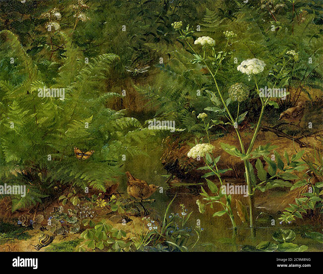 Hermansen Olaf August - Forest Scene - Danish School - 19th and Early ...