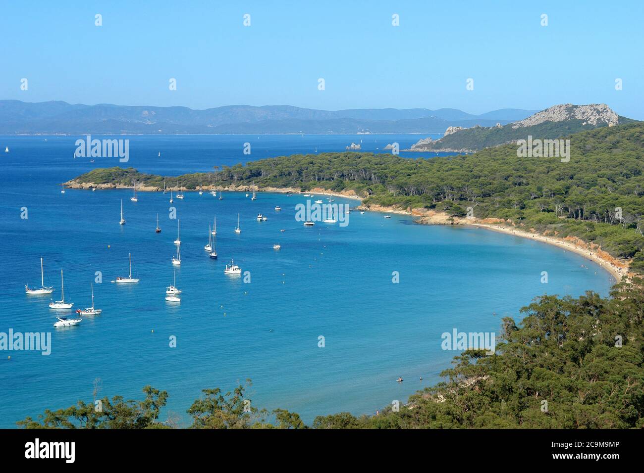 Porquerolles island The Courtade beach Stock Photo - Alamy