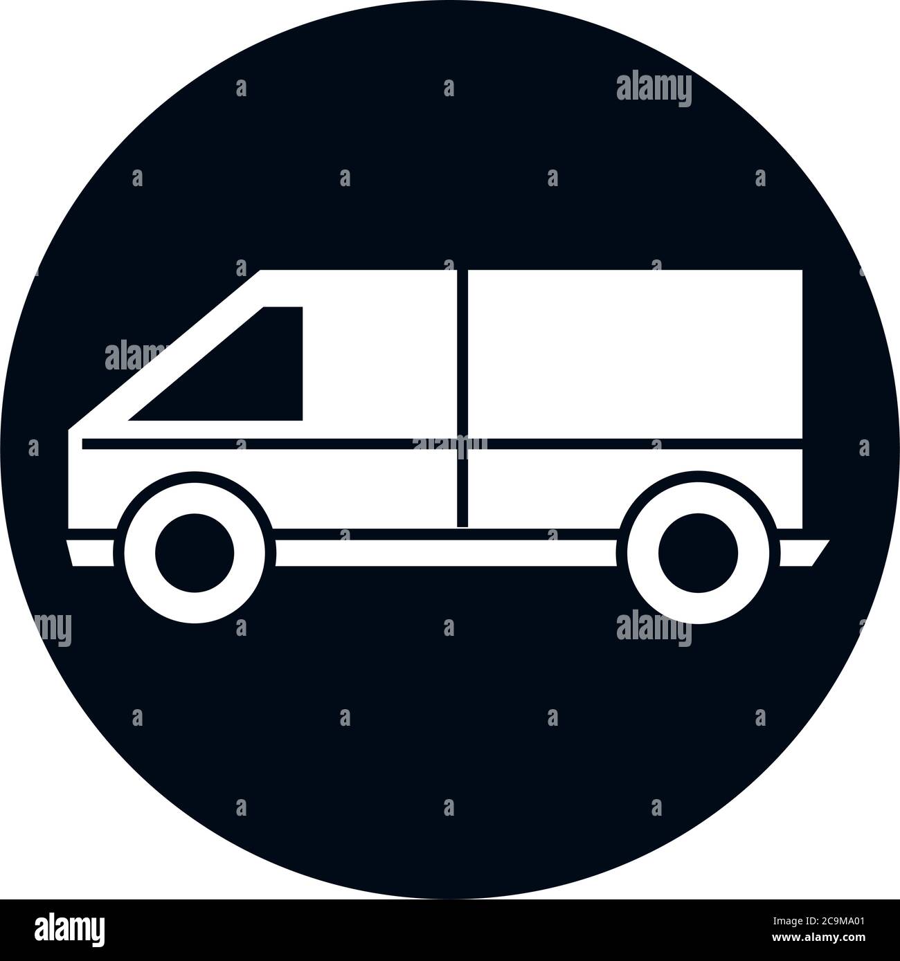 car van model transport vehicle block and flat style icon design vector ...