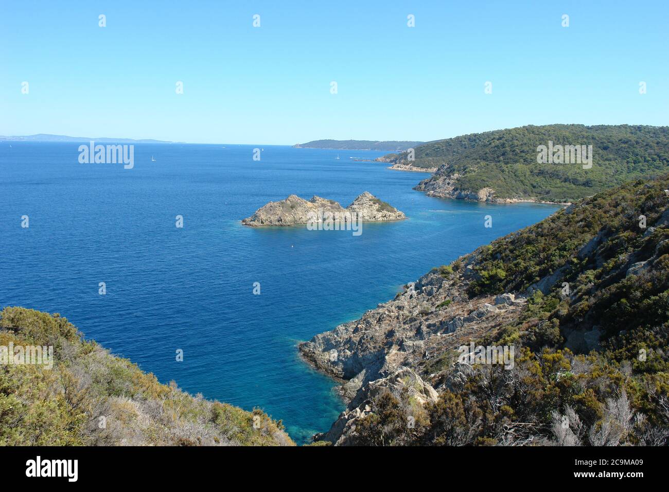 Port Cros island Rascas rock Stock Photo - Alamy