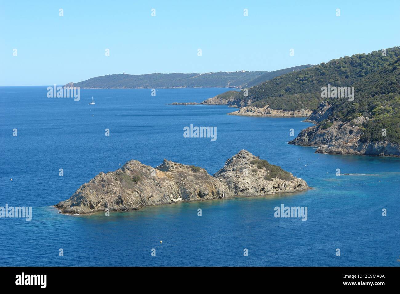 Port Cros island Rascas rock Stock Photo - Alamy