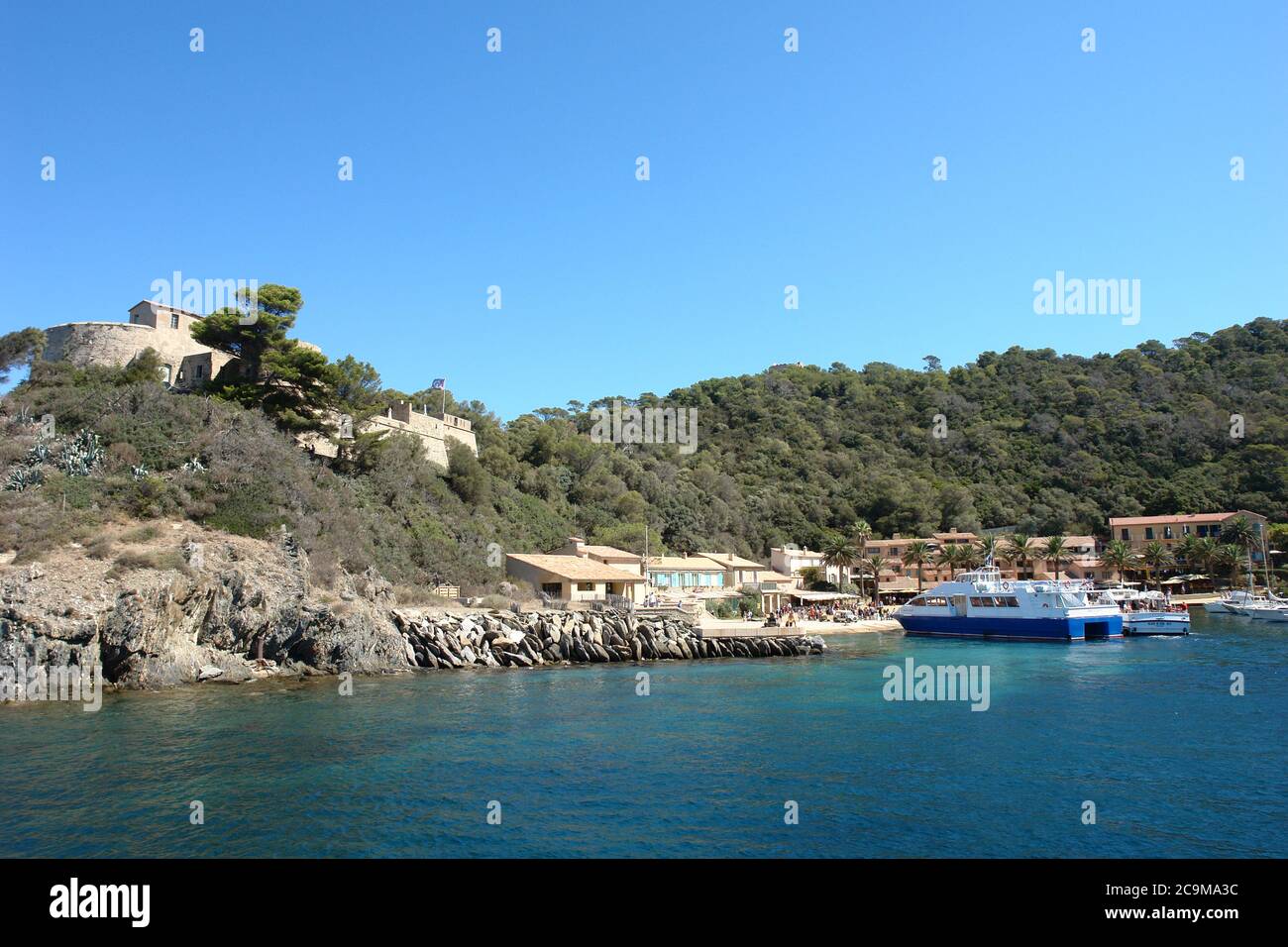 Port Cros island The port Stock Photo - Alamy