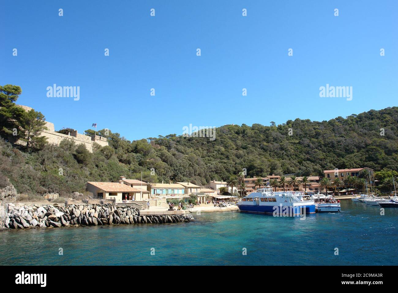 Port Cros island The port Stock Photo - Alamy