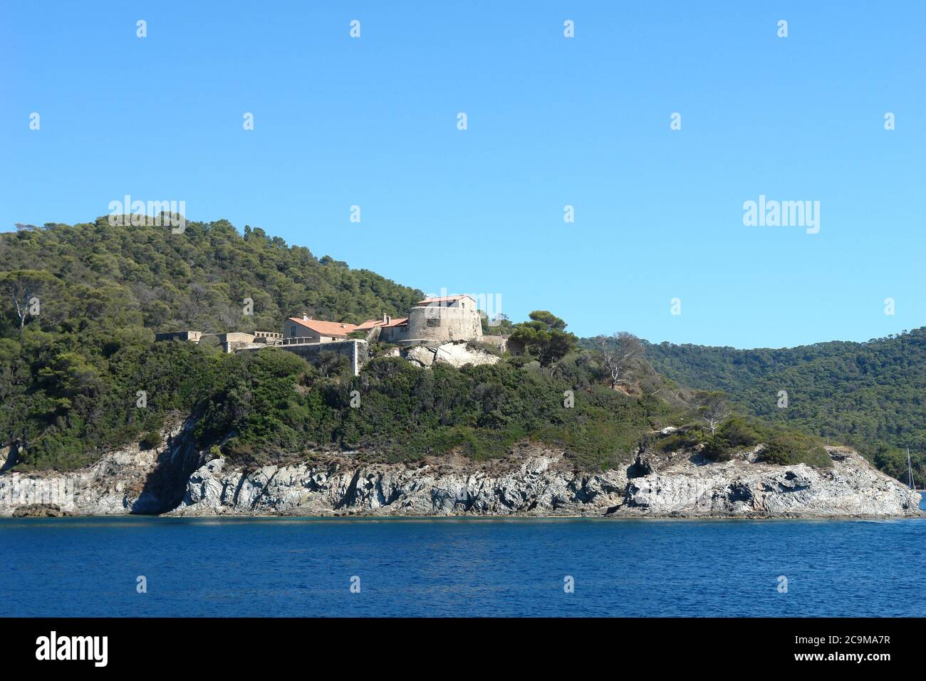 Port Cros island Fort du Moulin Stock Photo - Alamy