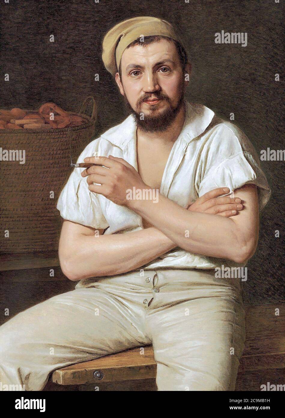 Kobke Christen - Portrait of Baker P. Ryder - Danish School - 19th and ...