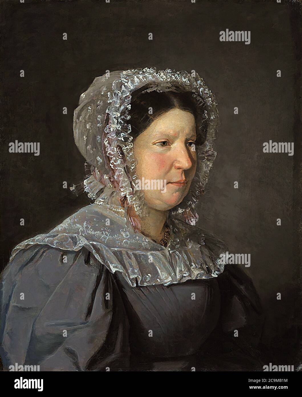 Kobke Christen - Portrait of Cecilia Margrete Købke the Artist's Mother ...