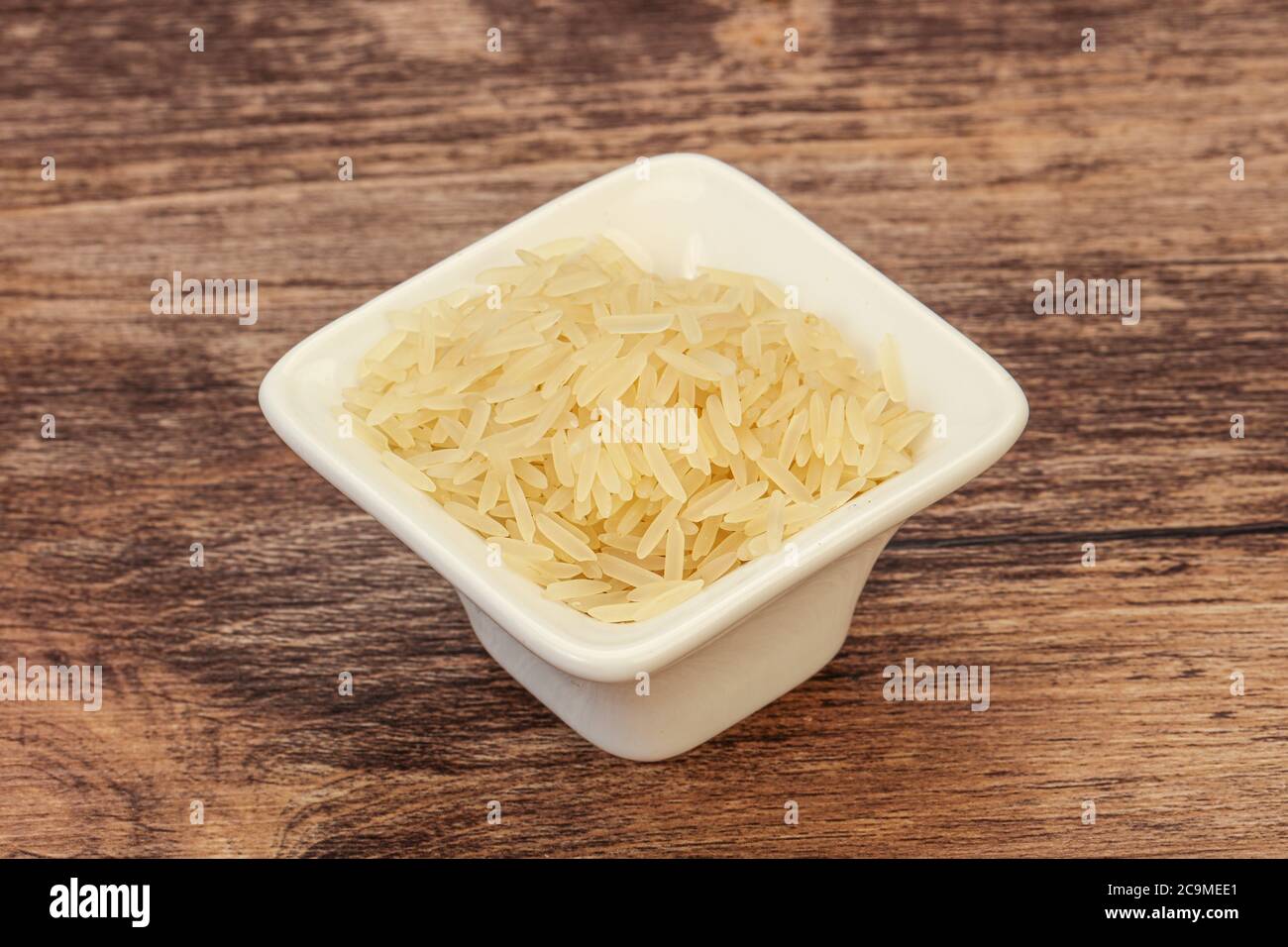 Raw Indian basmati rice in the bowl Stock Photo - Alamy