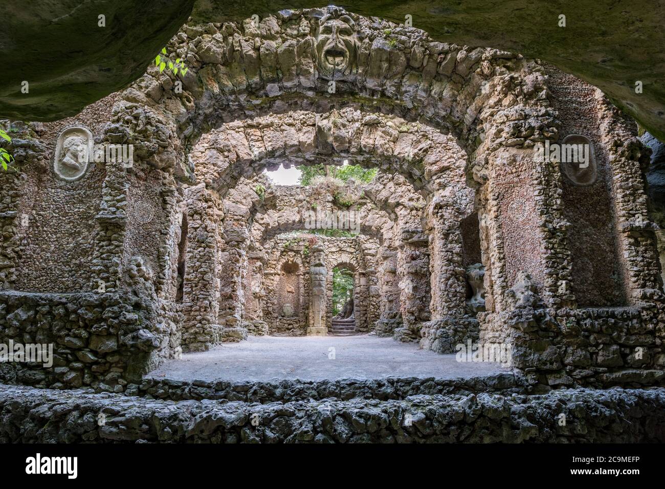 Stone vault in rock garden of Franconian Switzerland Stock Photo - Alamy