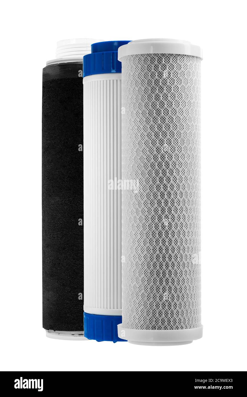 Set of replaceable cartridges for filters of purification of drinking ...